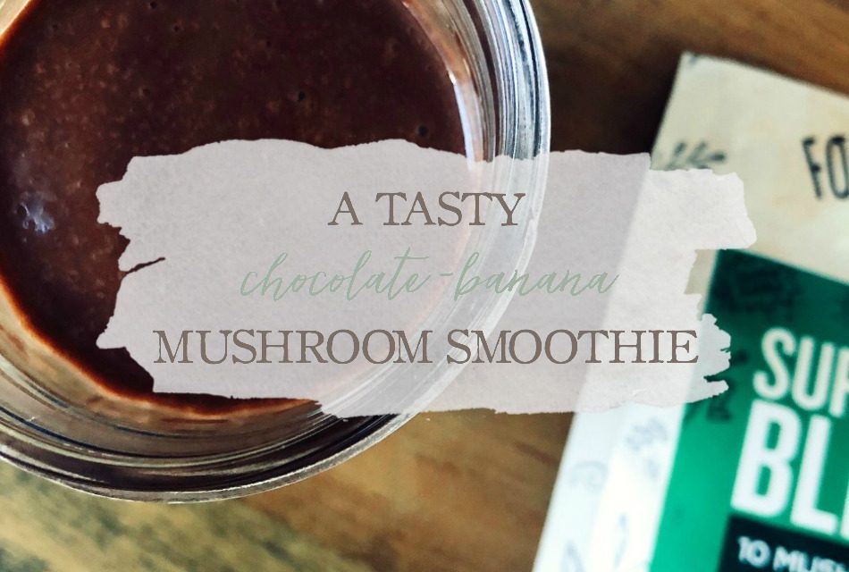 A Tasty Chocolate-Banana Mushroom Smoothie | Growing Up Herbal